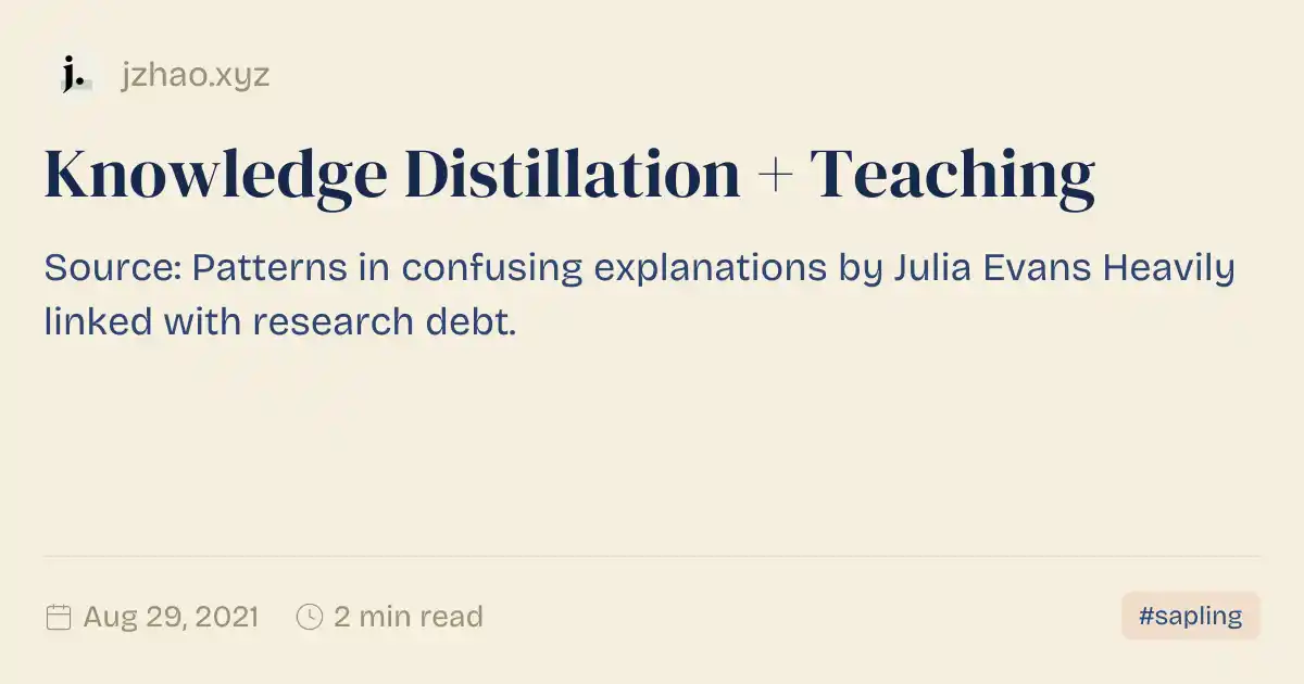 Knowledge Distillation + Teaching